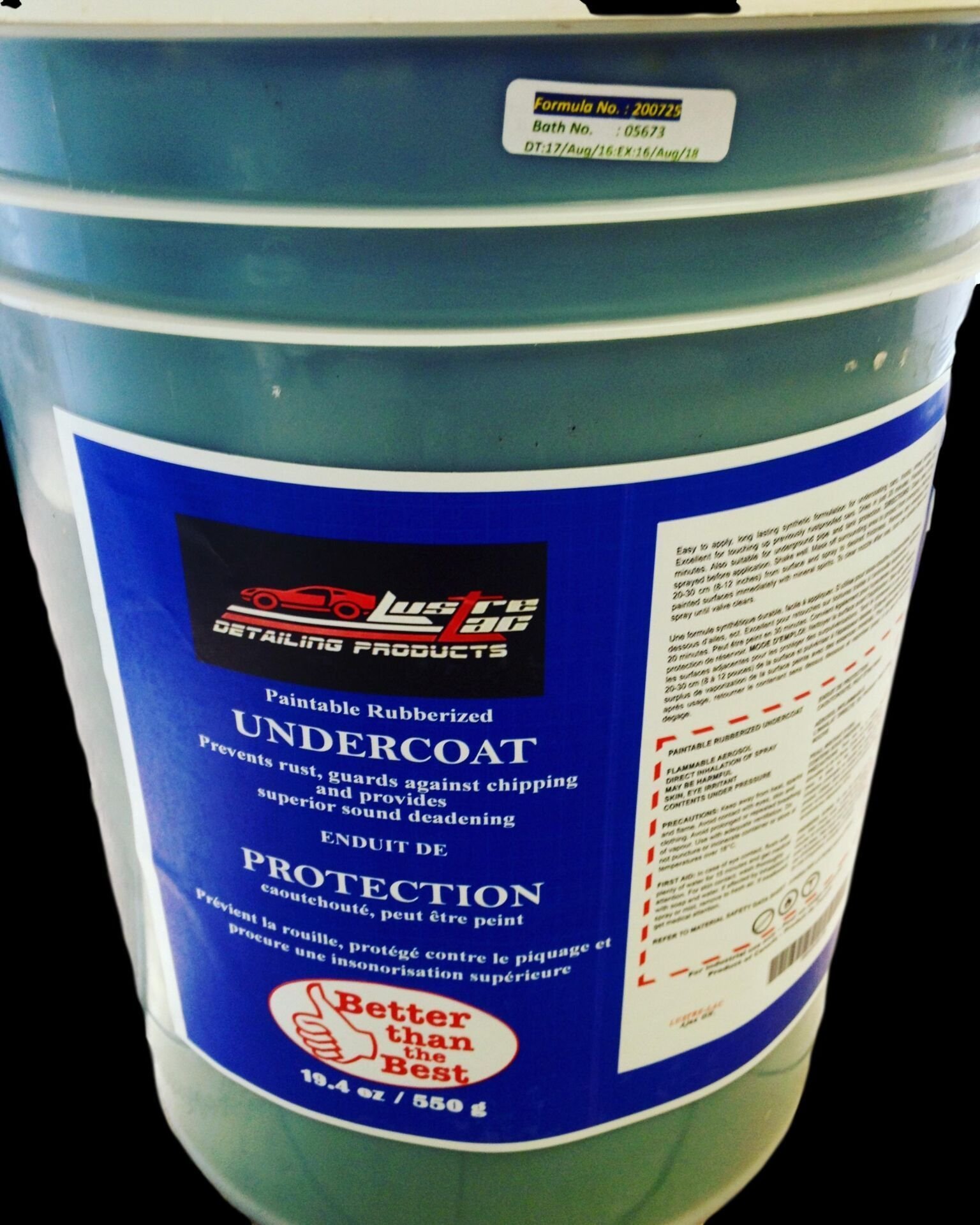 RUSTPROOF BLACK UNDERCOATING RUBBERIZED 20L PAIL - Get Your Parts - OEM ...